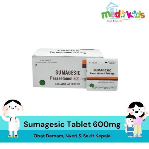 Jual Sumagesic 600 mg Paracetamol Strip 4 Tablet - Jakarta Barat ...