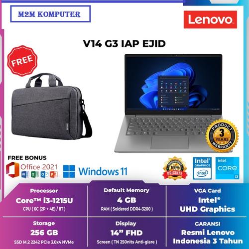 Jual LENOVO V14 G3 IAP EJID IRON GREY CORE i3-1215U 4GB 256GB W11+OHS ...