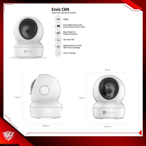 Jual Ezviz C6N 2MP Smart Wifi Pan Tilt IP Camera CCTV Indoor 1080p ...