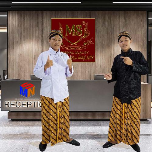 Jual BAJU SURJAN HITAM & PUTIH KLASIK EMBOS [ Busana Adat Khas Jawa ...