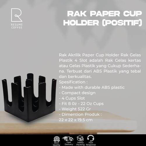 Jual Rak Paper Cup Holder ( POSITIVE) Akrilic hitam - Jakarta Selatan ...