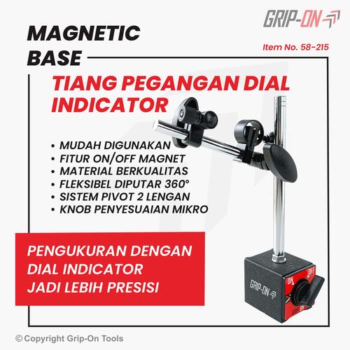 Jual GRIP-ON MAGNETIC BASE TIANG PEGANGAN DIAL INDICATOR - Jakarta ...
