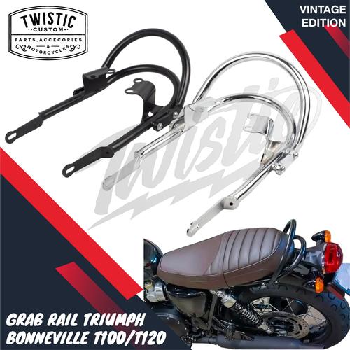 Jual Grab Rail Bar Vintage Edition Behel Motor Triumph Bonneville T100 ...