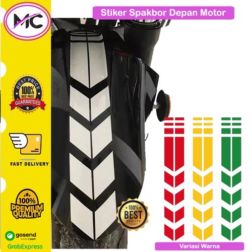 Jual Stiker Variasi Spakbor Depan Motor Pita Sticker Reflektor Nyala ...
