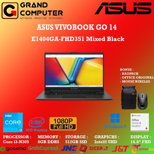 Jual ASUS VIVOBOOK GO 14 E1404GA-FHD351 i3-N305 8GB 512GB 14″ FHD W11 ...