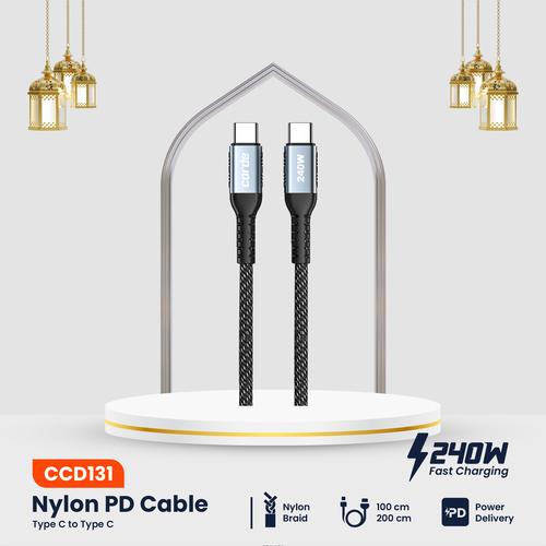 Promo CORDE Kabel Data TYPE C to TYPE C PD 240W Fast Charging 5A CCD131 ...