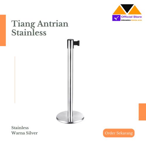 Jual Tiang Pembatas Antrian Tiang Pengatur Antrian Bahan Stainless ...