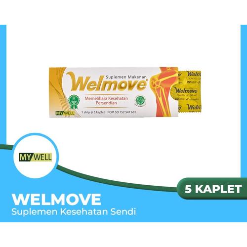 Jual WELMOVE Suplemen Makanan Kesehatan Persendian 1 Strip Isi 5 Kaplet ...