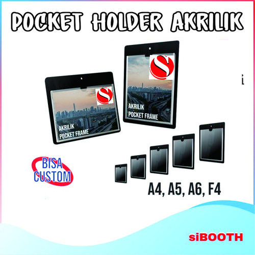 Jual ACRYLIC POCKET FRAME / AKRILIK THICKER / Potrait/Landscape/A4/A5/A6/F4 - Potrait, A4 - Kota ...