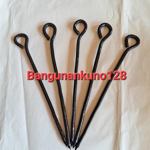 Jual Pasak patok besi tenda camping pramuka panjang 27 cm, diameter 7,5 ...