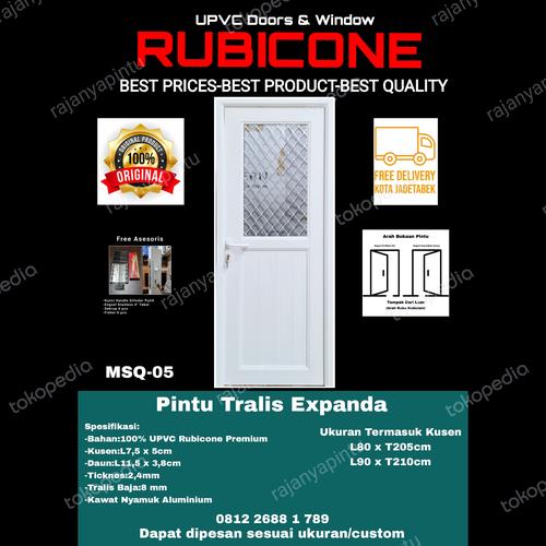 Jual Pintu Expanda UPVC Rubicone Premium Plus-MSQ 05-Anti Nyamuk-Putih ...