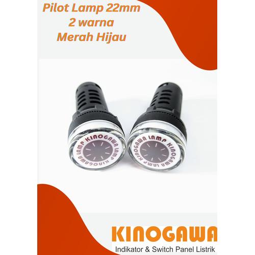 Jual Pilot Lamp 22mm LED 2 Warna Merah Hijau - Lampu Indikator 220v ...