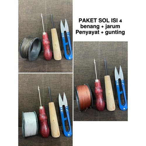 Jual PAKET SOL SEPATU ISI 4 / ALAT SOL SEPATU / PENYAYAT PEMBUAT JALUR ...