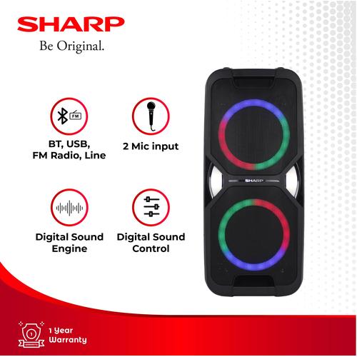 Jual SHARP PARTY SPEAKER AKTIF PORTABLE SYSTEM BLUETOOTH PS-925 - Kota ...
