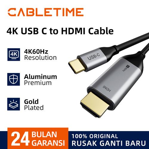 Promo CABLETIME USB C to HDMI Male Converter Thunderbolt 3 Display ...