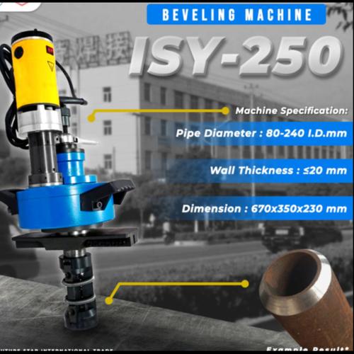 Jual PIPE BEVELING MACHINE ISY-250 / MESIN BEVEL PIPA CHD 10 INCH / NEW ...