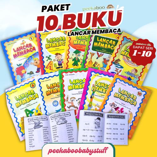 Jual PAKET 10 BUKU LANCAR MEMBACA SERI 1-10 | BUKU BELAJAR ANAK PAUD TK ...