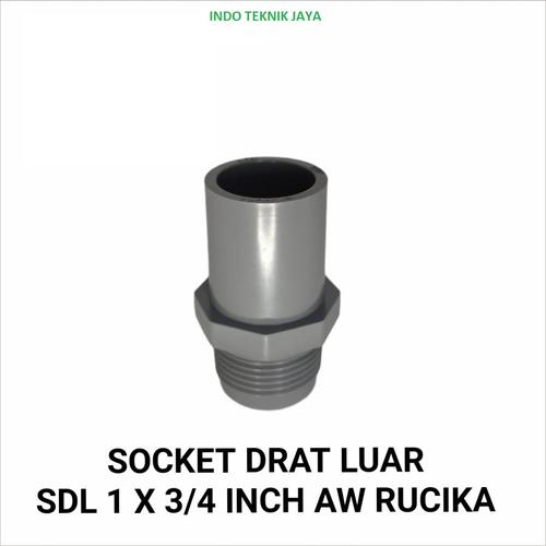 Jual FITTING - SOCKET DRAT LUAR - SDL - 1 X 3/4 INCH - AW - RUCIKA ...