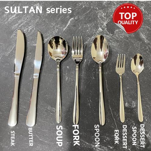 Jual Sendok Garpu Stainless Tebal Shiny Premium Hotel Resto SULTAN ...