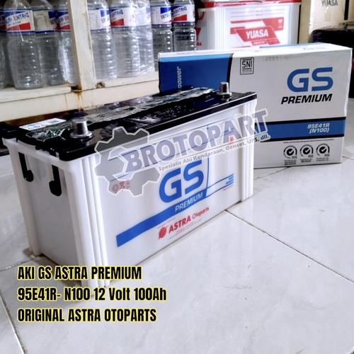 Jual Aki Mobil GS ASTRA OTOPARTS N100 95E41R 100Ah accu basah original - Jakarta Timur ...
