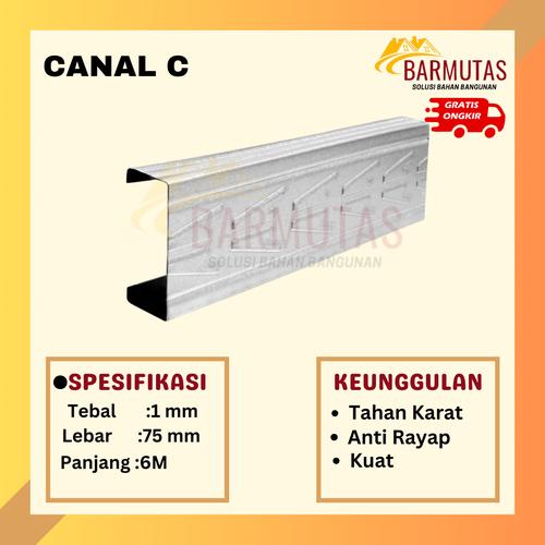 Jual Barmutas - Pabrik Baja Ringan Kanal C / Canal C 75 - 1mm FULL ...