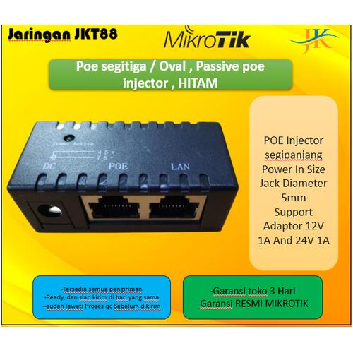Jual Poe segitiga / Oval , Passive poe injector , hitam - Jakarta Pusat ...