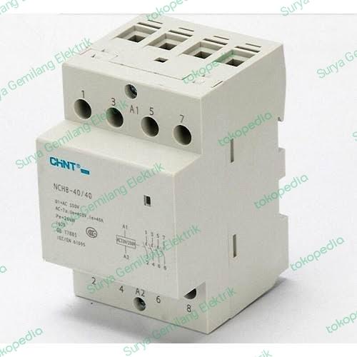 Jual Contactor Modular Din Rail Chint NCH8 40/40 4P 40A 4NO - Jakarta Pusat - Surya Gemilang ...