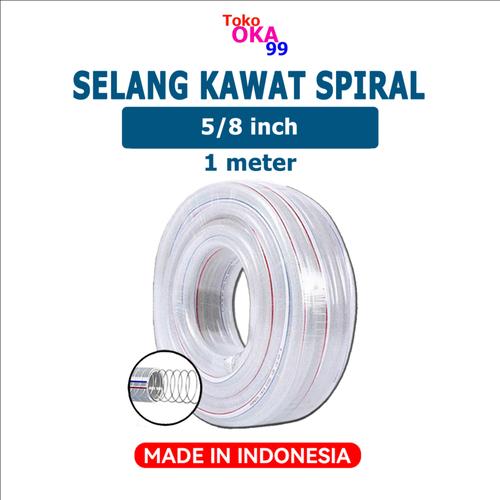 Jual SELANG BENING KAWAT 5/8 INCH PERMETER SPRING HOSE STEEL WIRE ...
