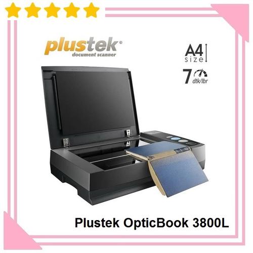 Jual Plustek 3800L Scanner Flatbed Buku Komputer Dokumen Kertas Folio ...