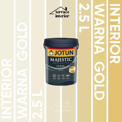 Jual Cat Tembok Majestic Sense Interior Jotun warna Gold-Cream 2.5 L ...