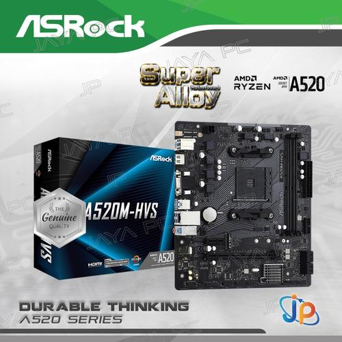 Promo Motherboard ASROCK A520M-HVS (AM4, AMD, A520, DDR4, USB3.2, SATA3 ...