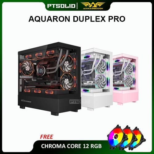 Jual Casing Gaming Rakitan Armaggeddon Aquaron DUPLEX PRO M-ATX - Hitam ...