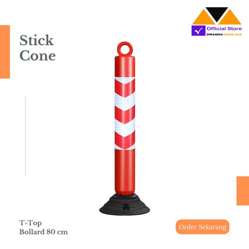 Promo Stick Cone Alas Plastik Ukuran 70 Cm Merah Putih T Top Bollard ...