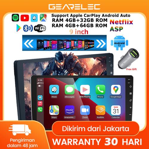 Jual Head Unit Double DIN Android 12 with CarPlay Android Auto 9 inch 4 ...