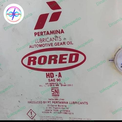 Jual oil oil oli RORED HD-A SAE 90 @209/DRUM - Kota Tangerang - Dinamik ...