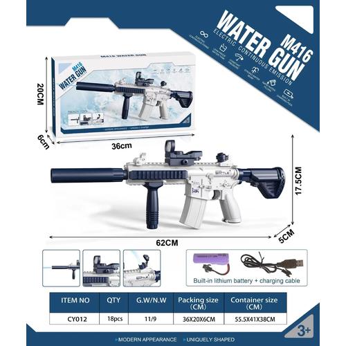 Jual Mainan Anak Pistol Air Elektrik Water Gun Electric Gun 8732/0788 ...
