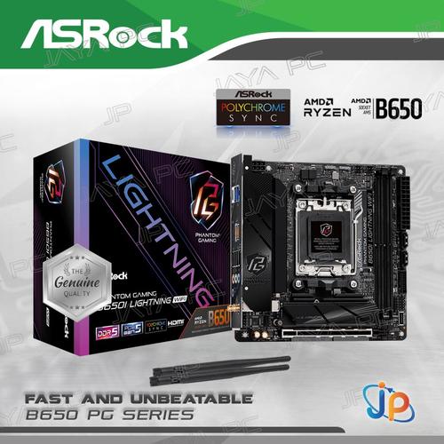 Promo Motherboard ASROCK B650I Lightning WiFi (AM5, AMD, B650, DDR5 ...