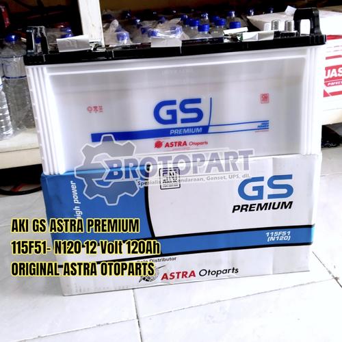 Jual Aki GS Astra premium N120 Aki Mobil dan Genset 12v 120Ah original ...