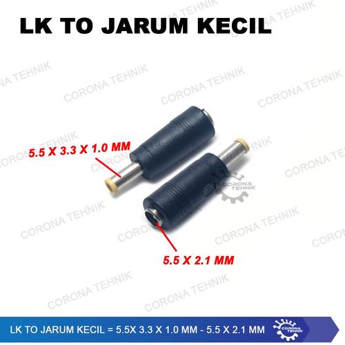 Jual Converter Jack DC LK - Lubang Kecil to Jarum Kecil - Jakarta Barat ...