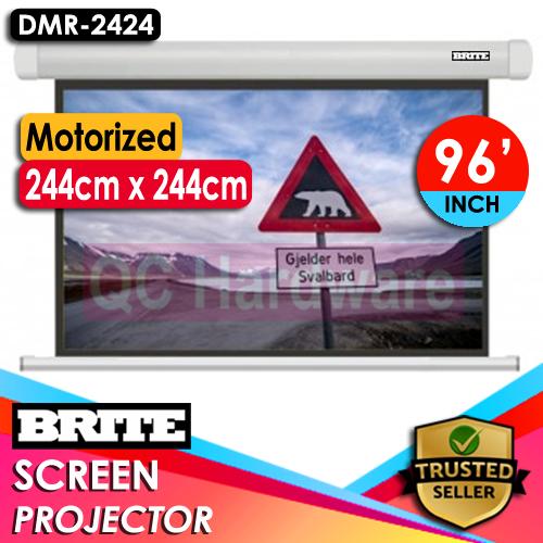 Jual LAYAR PROYEKTOR BRITE SCREEN DMR-2424 DELUXE MOTORIZE SCREEN 96 ...