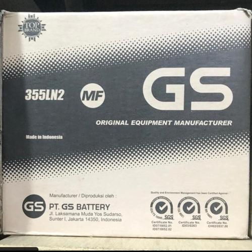 Jual Aki Mobil Battery GS ASTRA GS MF 355LN2 LN2 12V-60AH INNOVA BENSIN ...