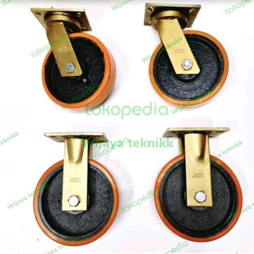 Jual Roda Pu 8 inch super Heavy duty Ranger Germany 8 inchi - 2 rem 2 ...