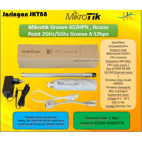 Jual Mikrotik Groove A52HPN , Access Point 2GHz/5Ghz Groove A 52hpn ...