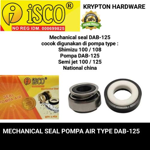 Jual Isco mechanical seal pompa air type DAB-125 (100%original part ...