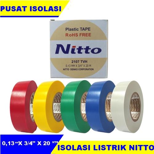 Jual Isolasi Listrik Nitto Warna merah / kuning / hijau / biru / putih ...