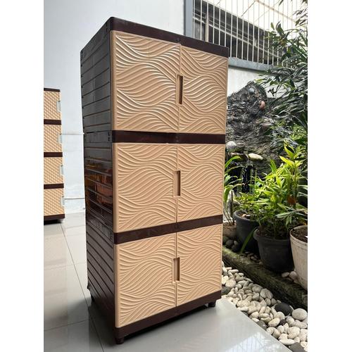 Jual LEMARI PAKAIAN PLASTIK KINGDOM VIRUS SUSUN 4 - SSN 3 CREAM ROTAN ...