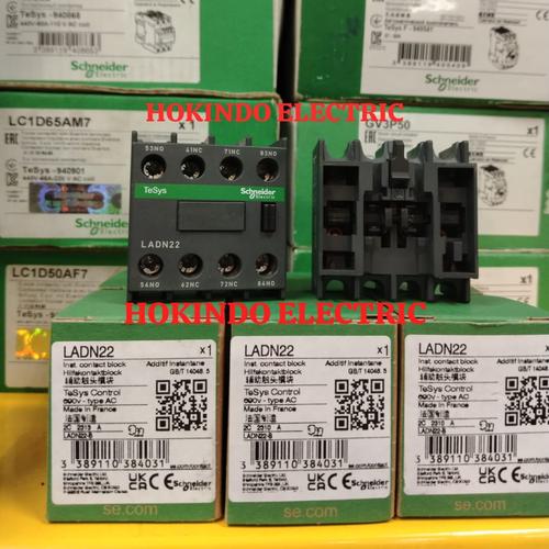 Jual SCHNEIDER LADN22 AUXILIARY CONTACT BLOCK LADN 22 2NO 2NC TYPE BARU ...