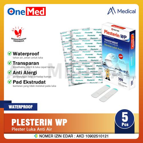 Jual ONEMED Plesterin WP Waterproof Plester Luka Transparan Anti Air 5 ...