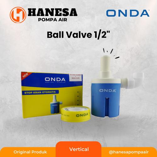 Jual ONDA BALL VALVE VERTICAL 1/2" (Stop Kran Otomatis Vertikal 1/2 ...