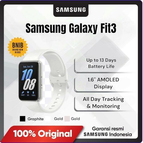 Jual Samsung Galaxy Fit 3-Wearable Garansi Resmi Samsung - Hitam - Kota ...